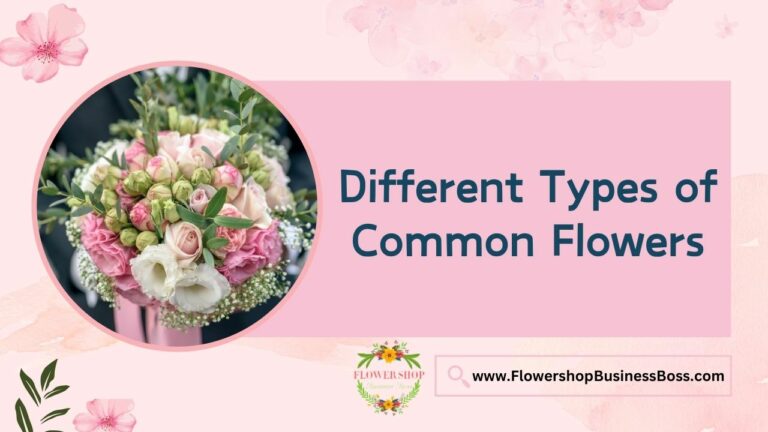 Different Types of Common Flowers - Flower Shop Business Boss